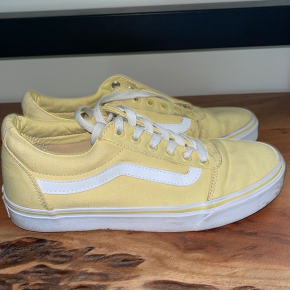 Vans | Shoes | Pale Yellow Vans | Poshmark